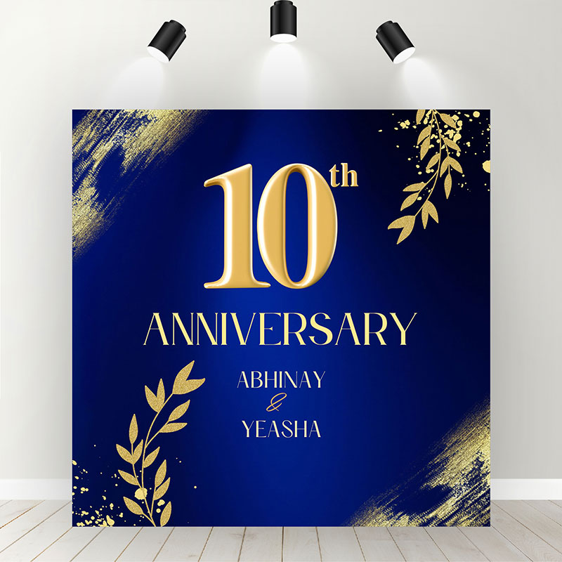 10th Anniversary Backdrop – Precious Party Prints